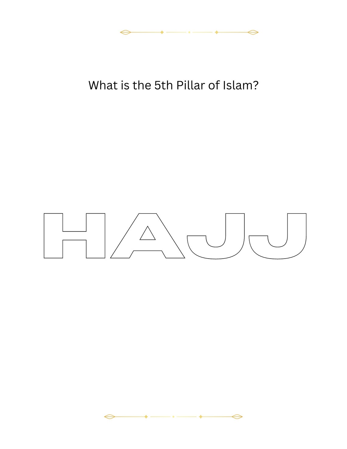 Hajj Busy Book for Little Kids - Colouring Book - Printable - Mosque ...