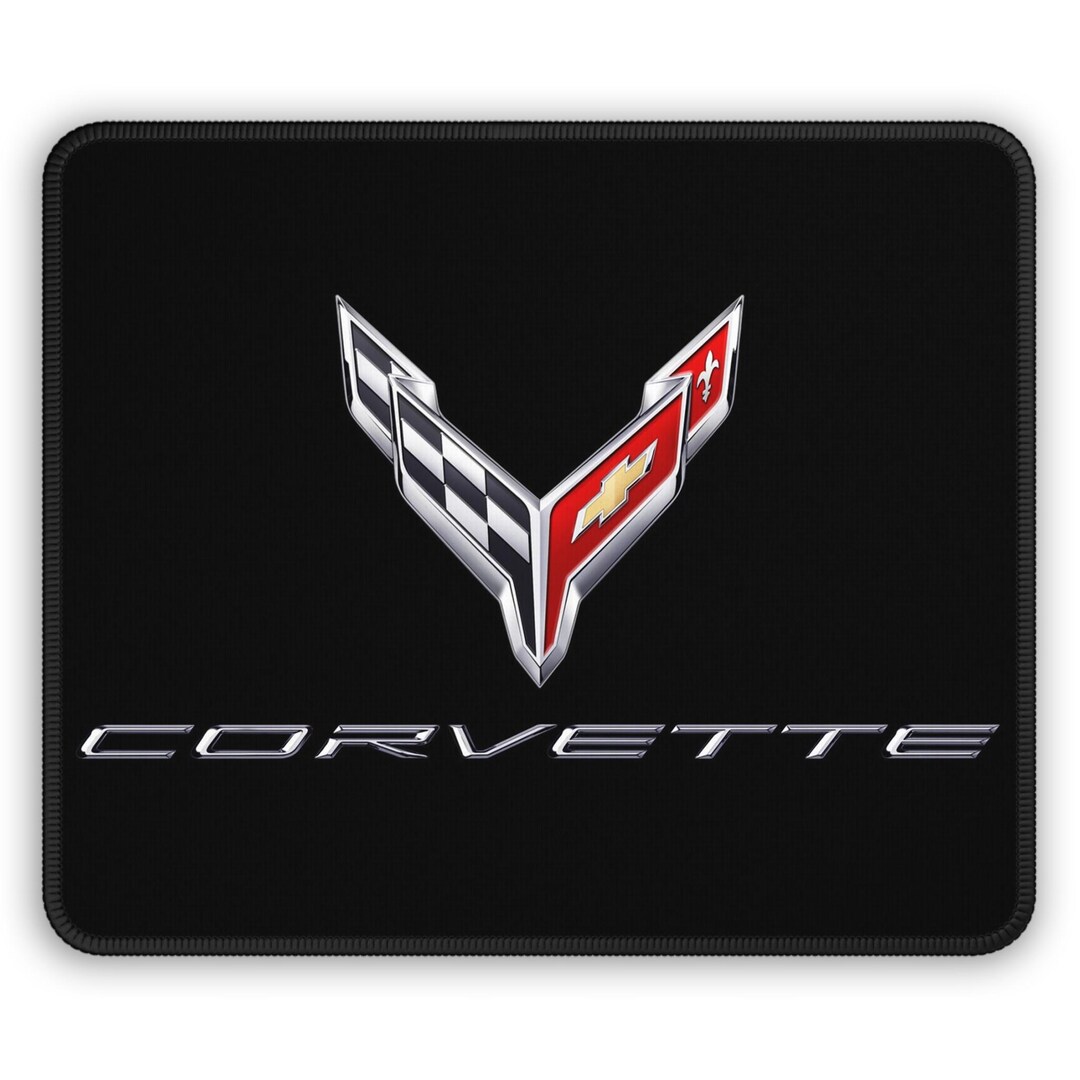 Corvette Chevrolet Racing Flags Gaming Mouse Pad, Unique Desk Mat for ...