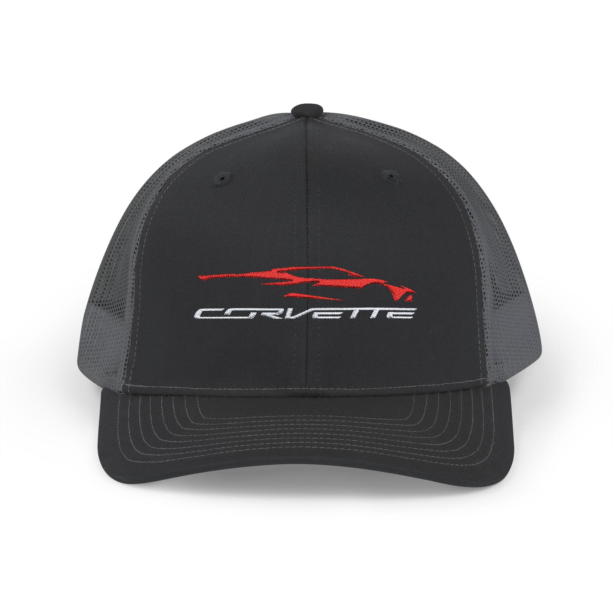 Corvette C8 Style Snapback Trucker Cap Hat, American Muscle Car Gift ...