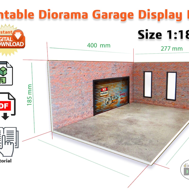 Scale Model Car Garage - Etsy