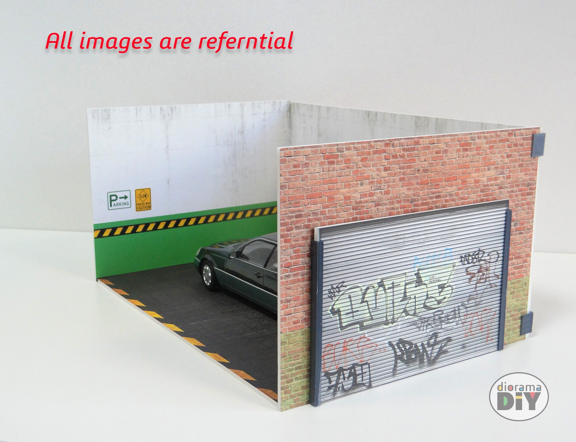 DIY Printable Diorama Underground Garage Size 1:18 Instant - Etsy Australia
