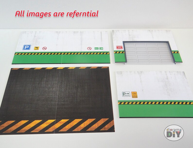 DIY Printable Diorama Underground Garage Scale 1:18 Instant - Etsy