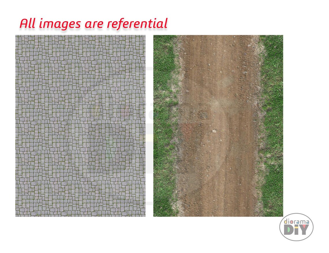 1:18 Scale Pavement Diorama Wallpaper – DIY Printable A4/A3 Sheets ...