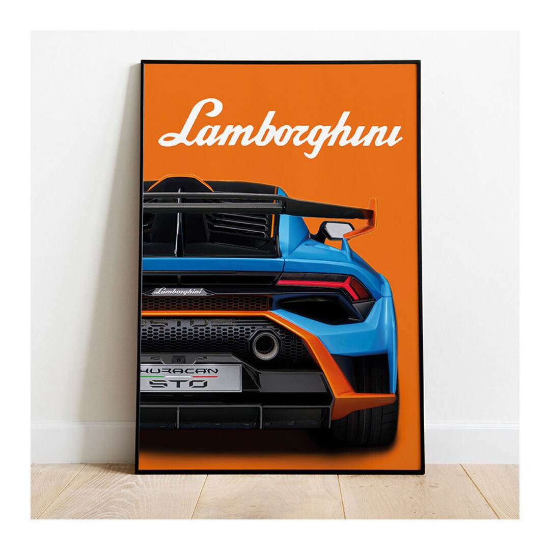 Lamborghini Huracan STO Deco Frame 30x40cm - Etsy