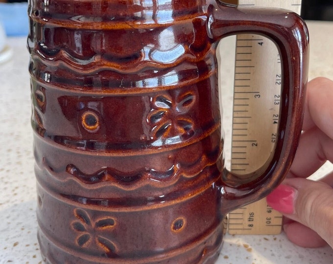 Vintage Mar-crest USA Daisy and Dot Warm Colorado Brown Pottery ...