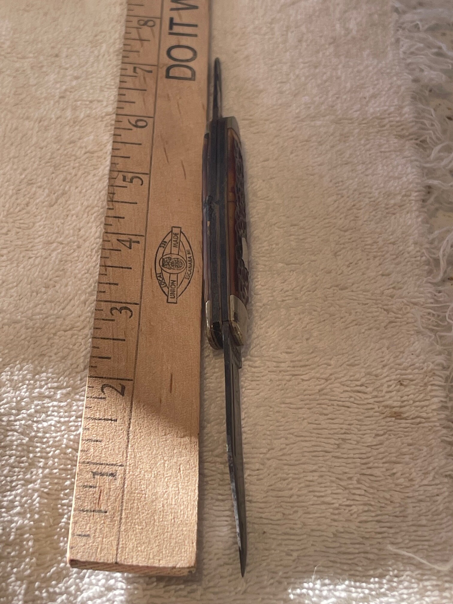 Vintage Kutmaster Utica NY 3-blade Pocket Knife: Bulldog & Shield ...