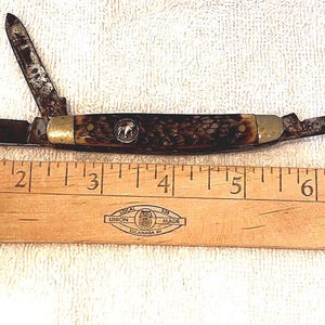 Vintage Kutmaster Utica NY 3-blade Pocket Knife: Bulldog & Shield ...