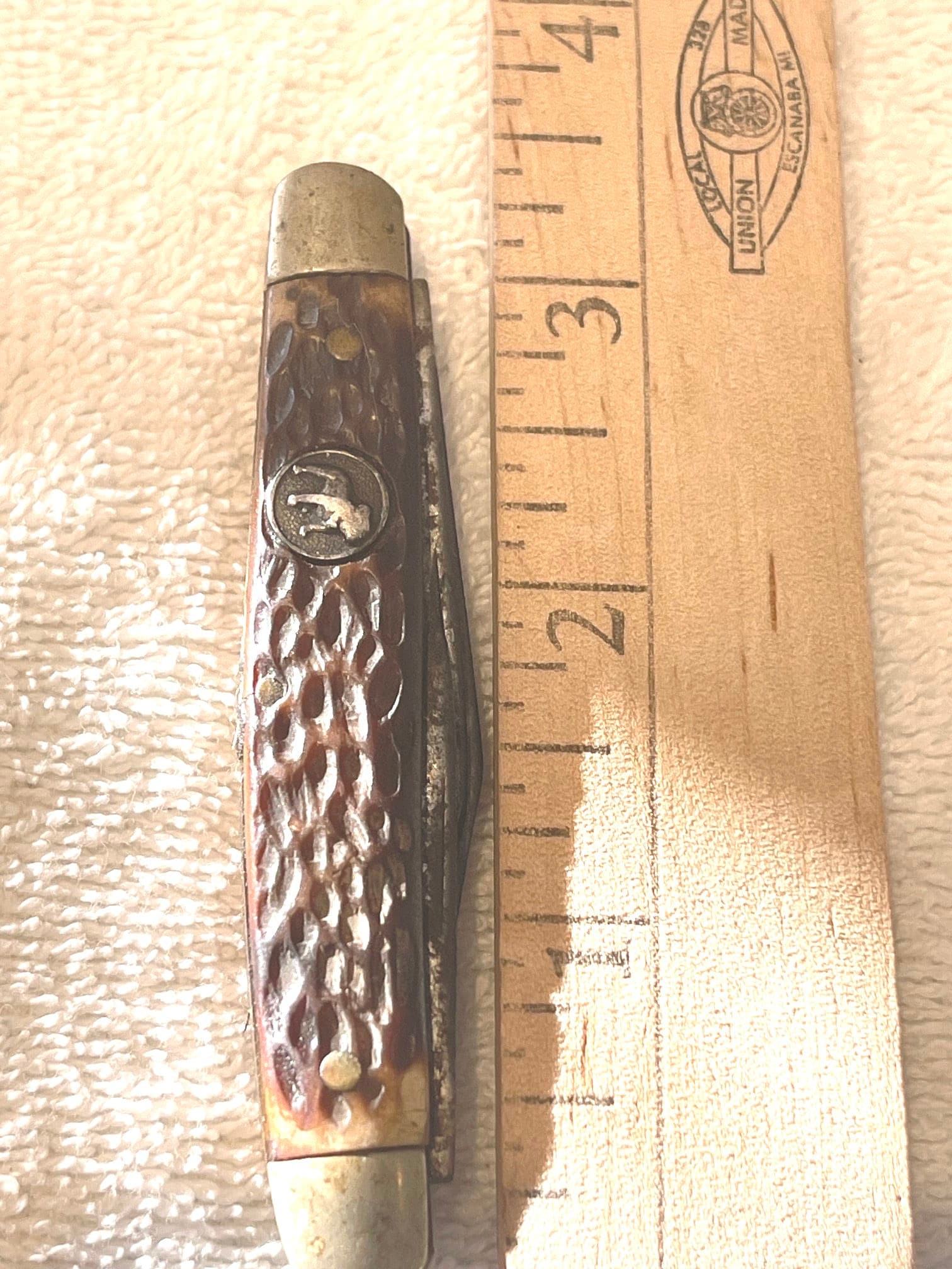 Vintage Kutmaster Utica NY 3-blade Pocket Knife: Bulldog & Shield ...
