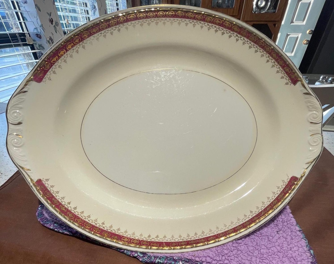 Vintage 1944 Homer Laughlin Eggshell Georgian China "cardinal" Pattern ...