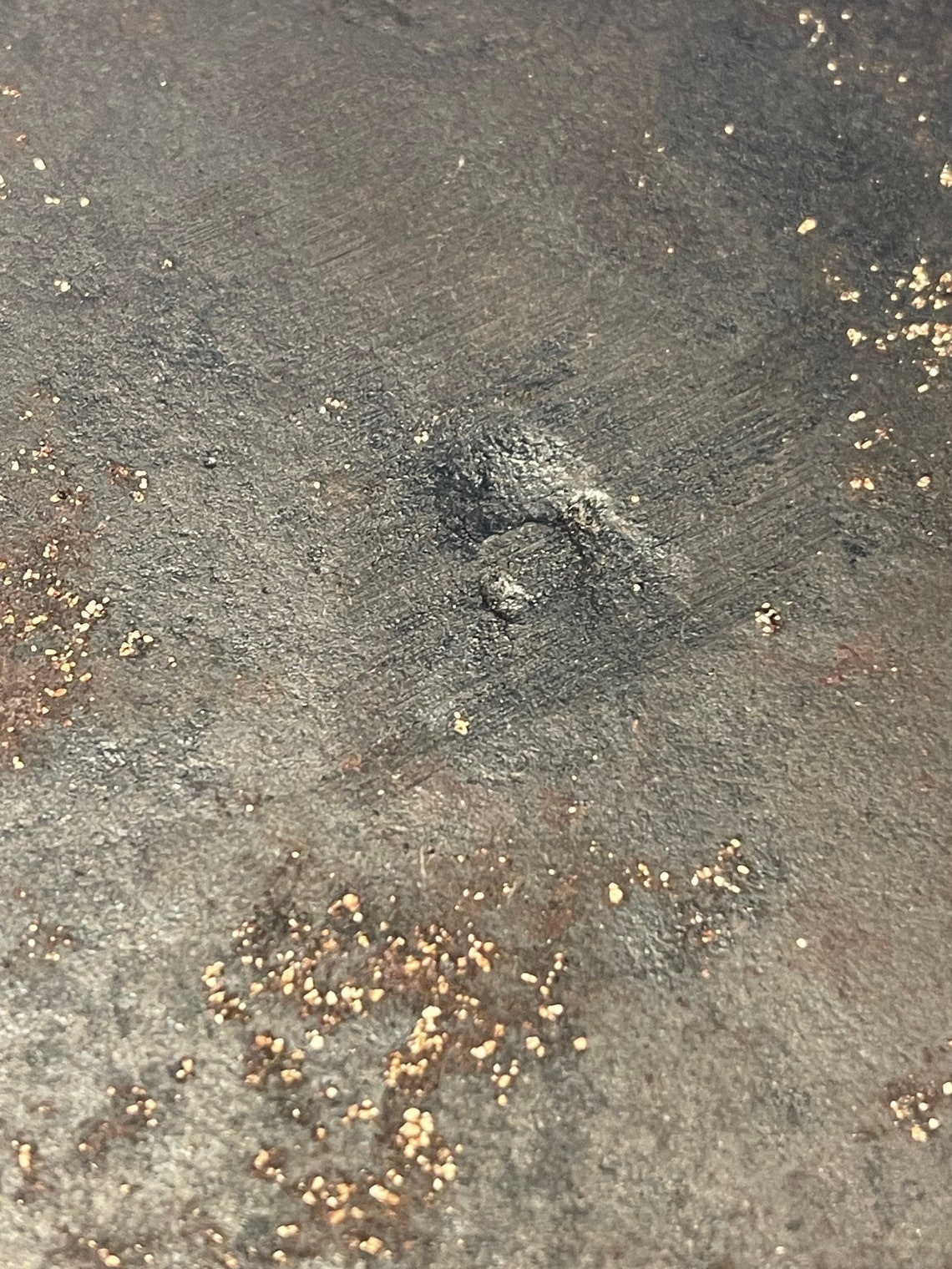 Rusty Vintage Unique "ugly" Hammered Dimpled Chicken Fryer Deep Skillet ...