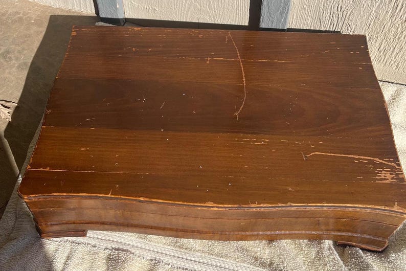 Vintage Wooden Silverware/flatware Storage Box/chest/cabinet Mid ...
