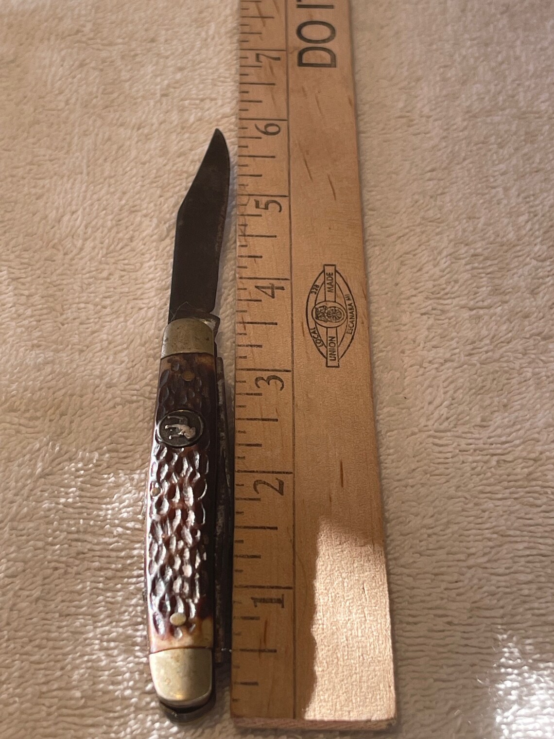 Vintage Kutmaster Utica NY 3-blade Pocket Knife: Bulldog & Shield ...