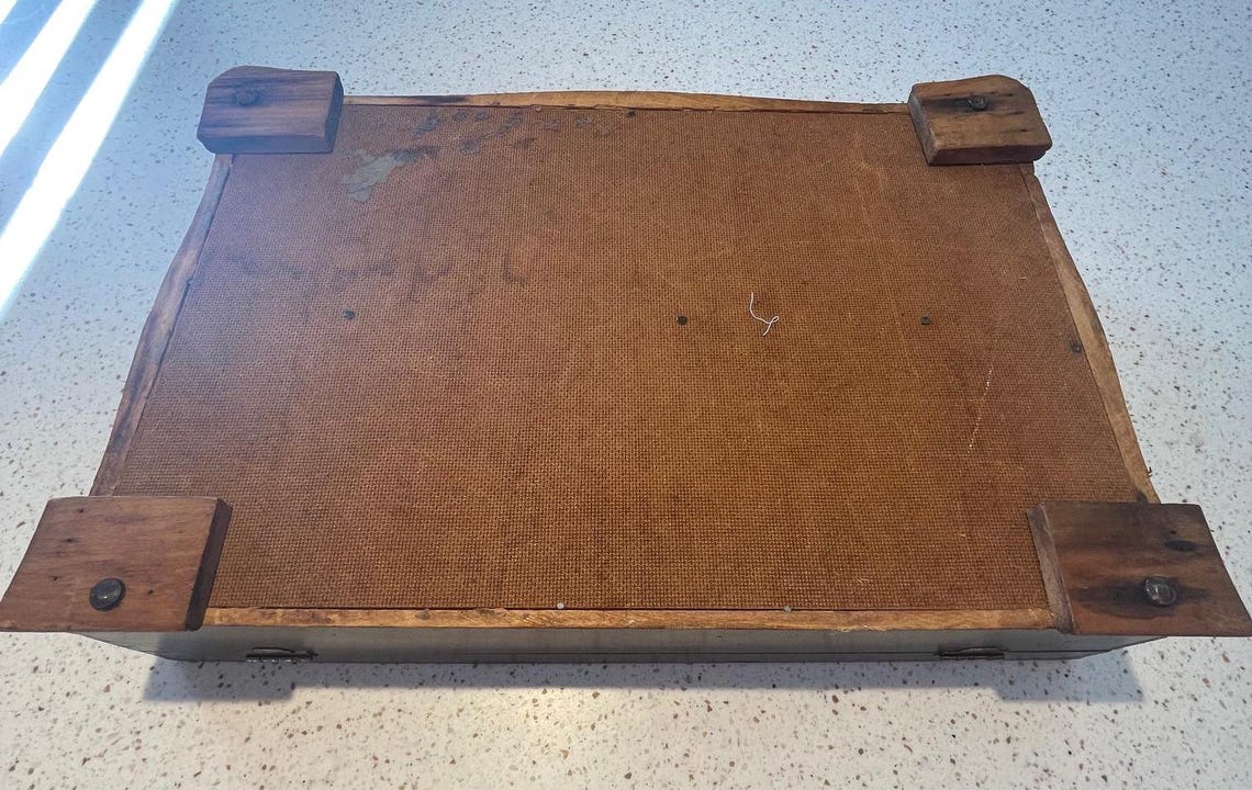 Vintage Wooden Silverware/flatware Storage Box/chest/cabinet Mid ...