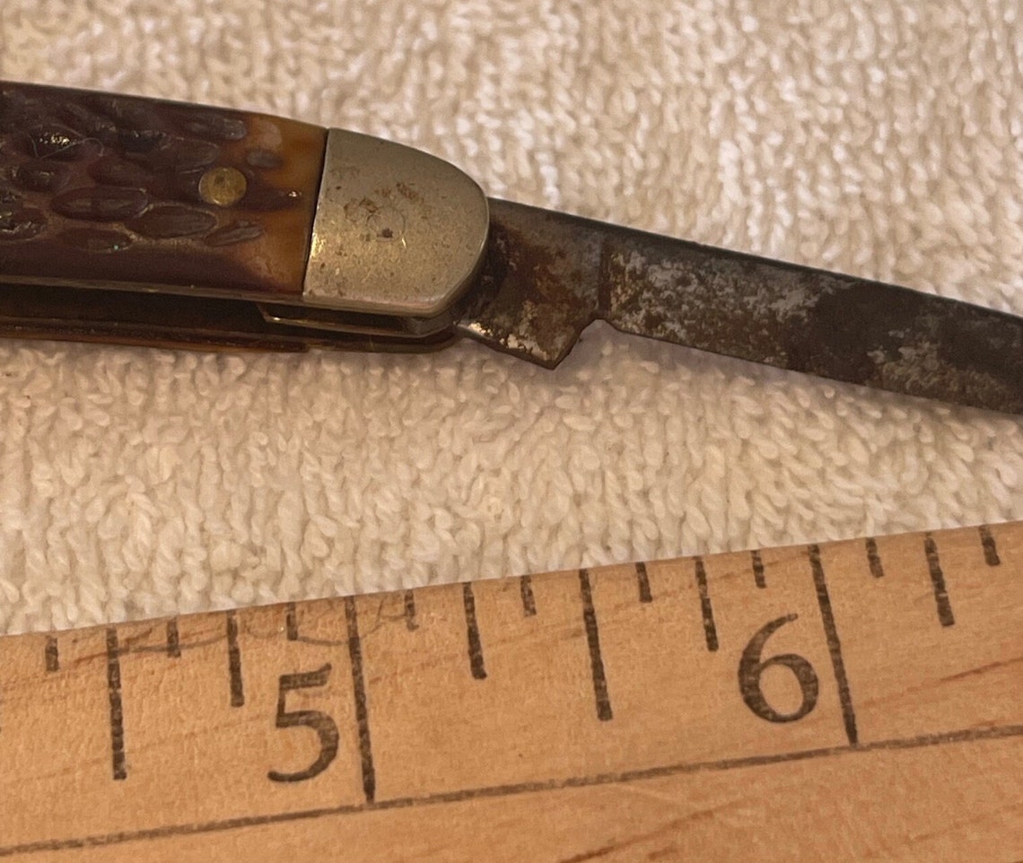 Vintage Kutmaster Utica NY 3-blade Pocket Knife: Bulldog & Shield ...
