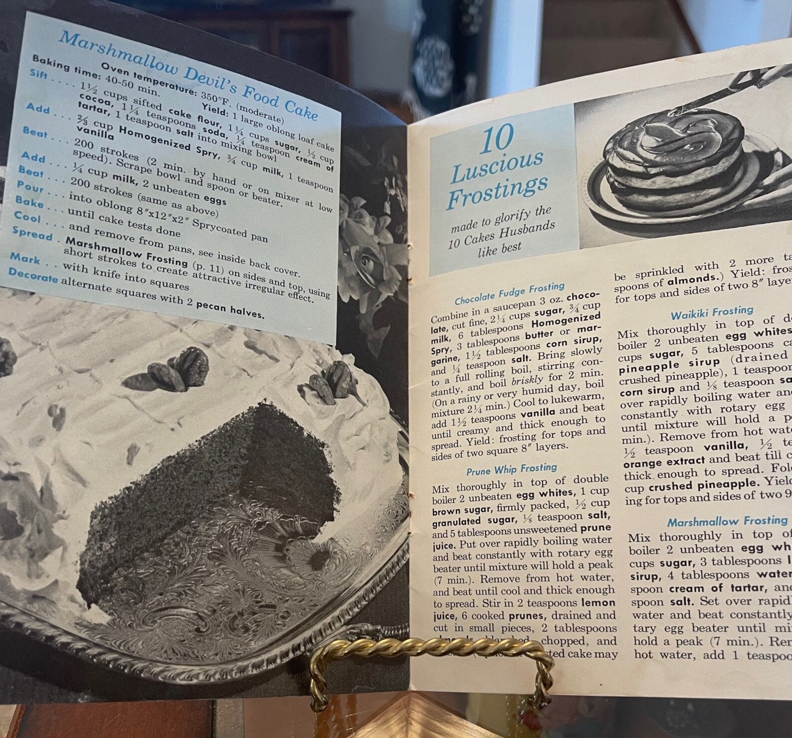 10 Cakes Husbands Like Best, Vintage Cookbook Recipe Booklet, Aunt ...