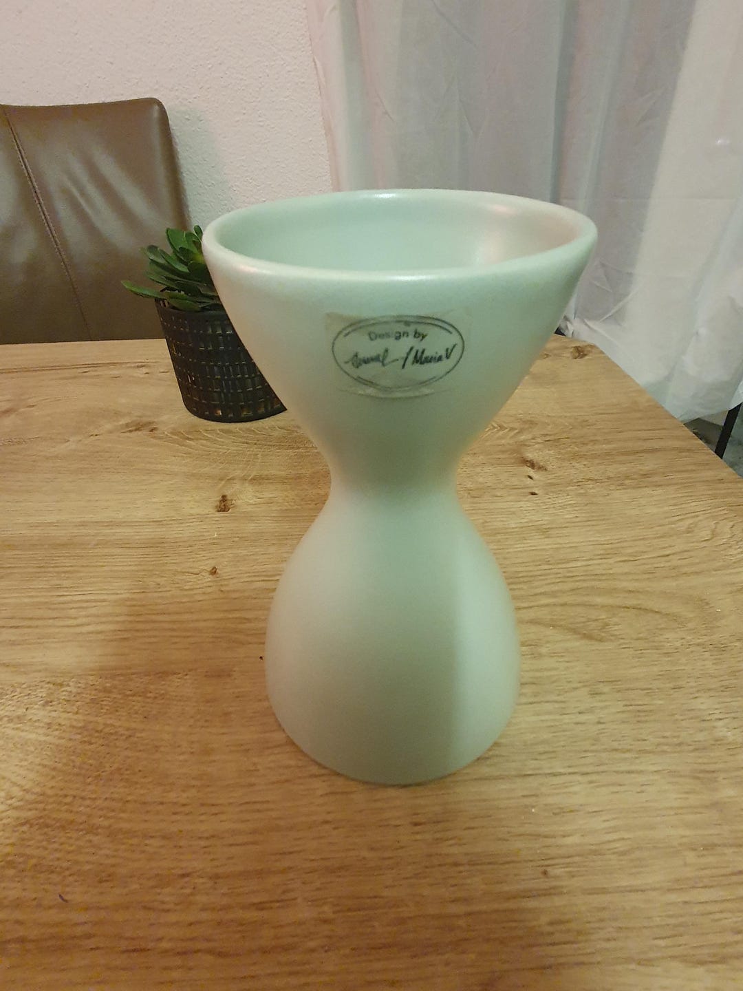 IKEA Hourglass, Ceramic Vase by Anne Nilsson & Maria Vinka, Mint Green ...