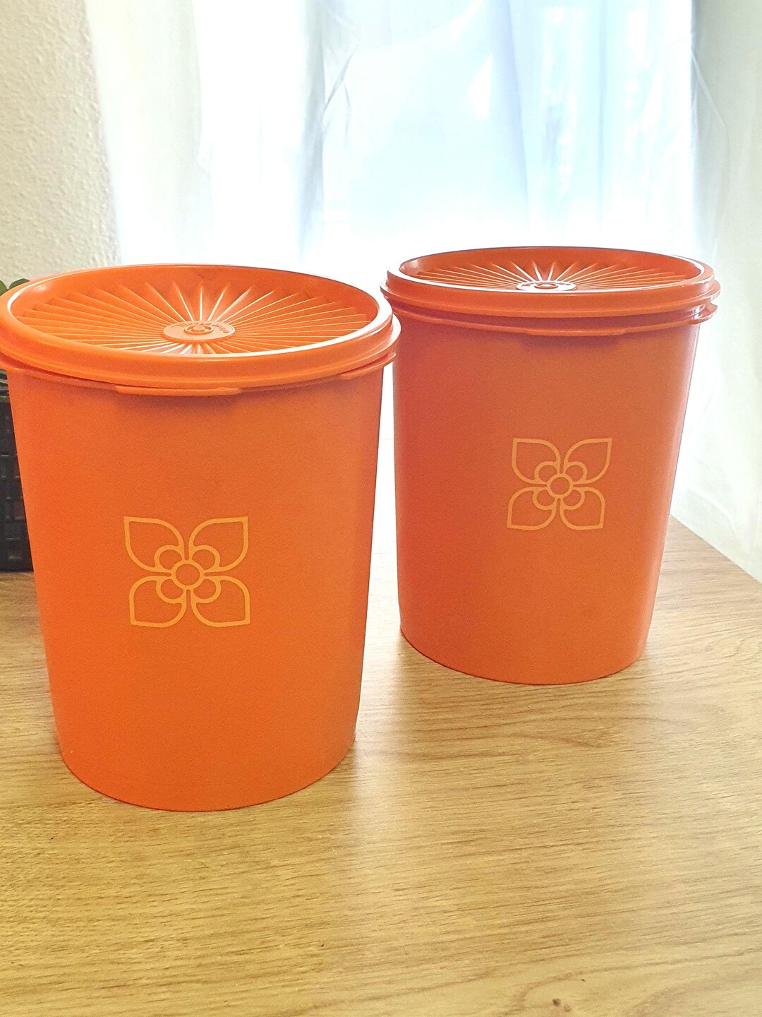 Tupperware Orange Retro, Sunburst With Lid, 809-7, Retro Tupperware ...