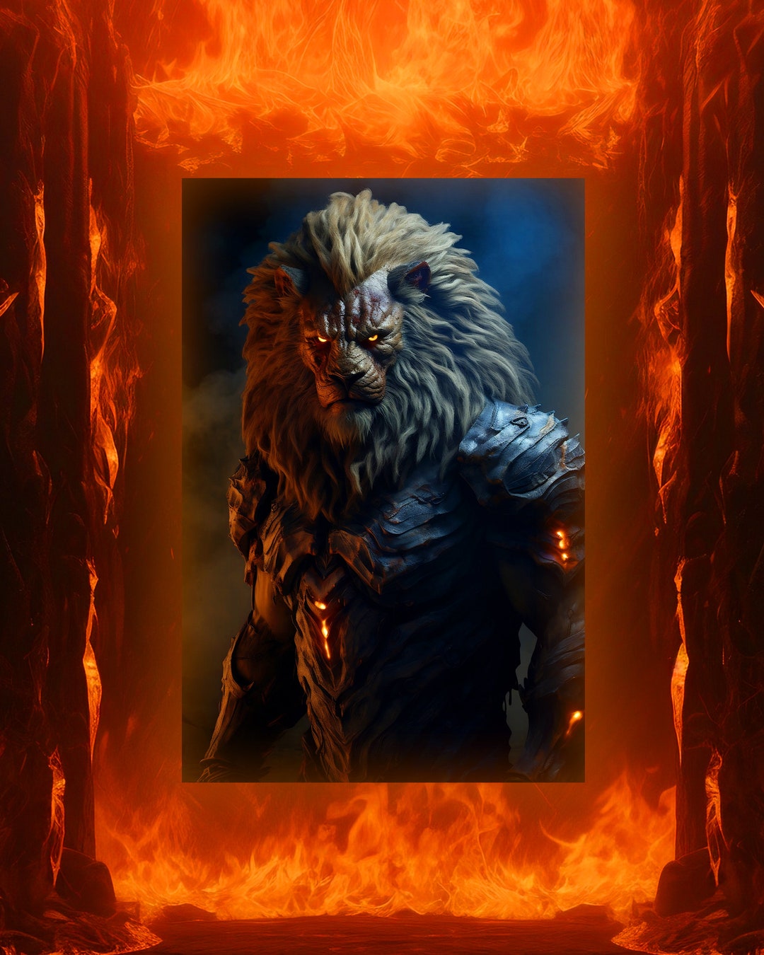 Leon Glass Poster Cinematic Vertical Horizontal - Etsy