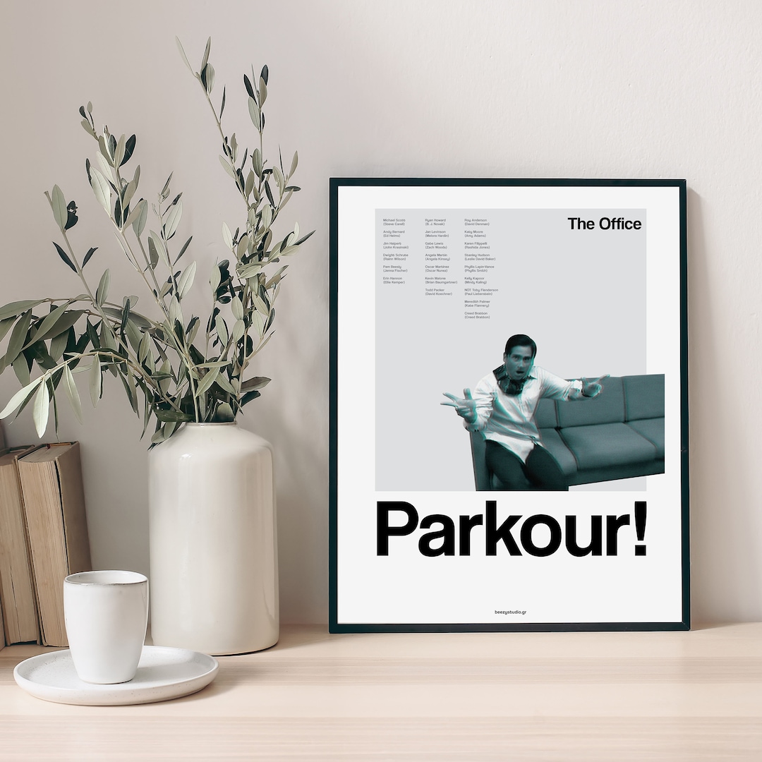 High Resolution Print Poster of THE OFFICE Show "parkour" - Etsy
