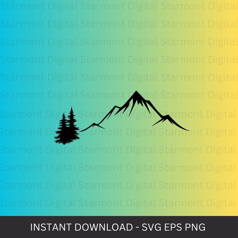 Mountain Outline SVG, Mountain SVG, Mountains Svg, Mountain Clipart ...
