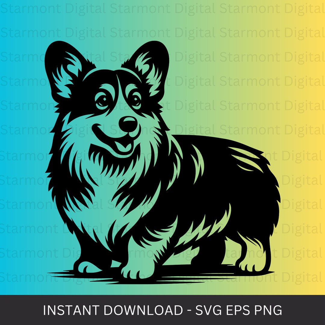 Corgi SVG, Corgi Clipart, Corgi Cut Files, Corgi Silhouette, Cute Puppy ...