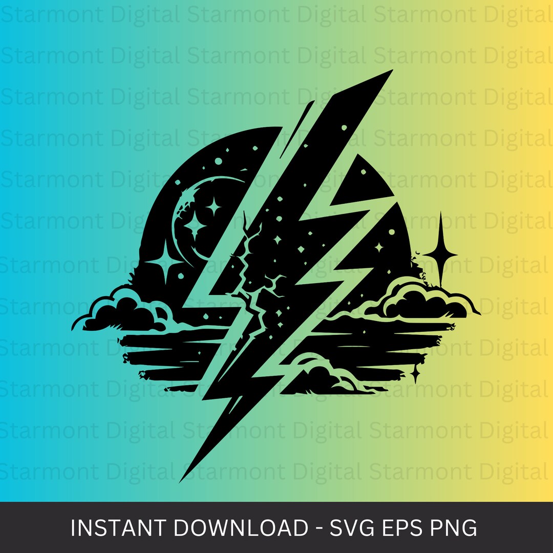 Lightning Svg Bundle, Lightning Bolt Svg, Flash Svg, Lightning Clipart ...