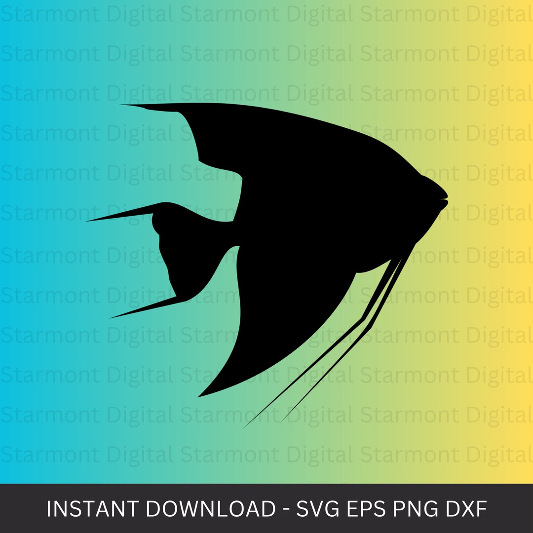 Fish Silhouette SVG, Cut Files for Cricut, Clip Art Silhouette, Animals ...