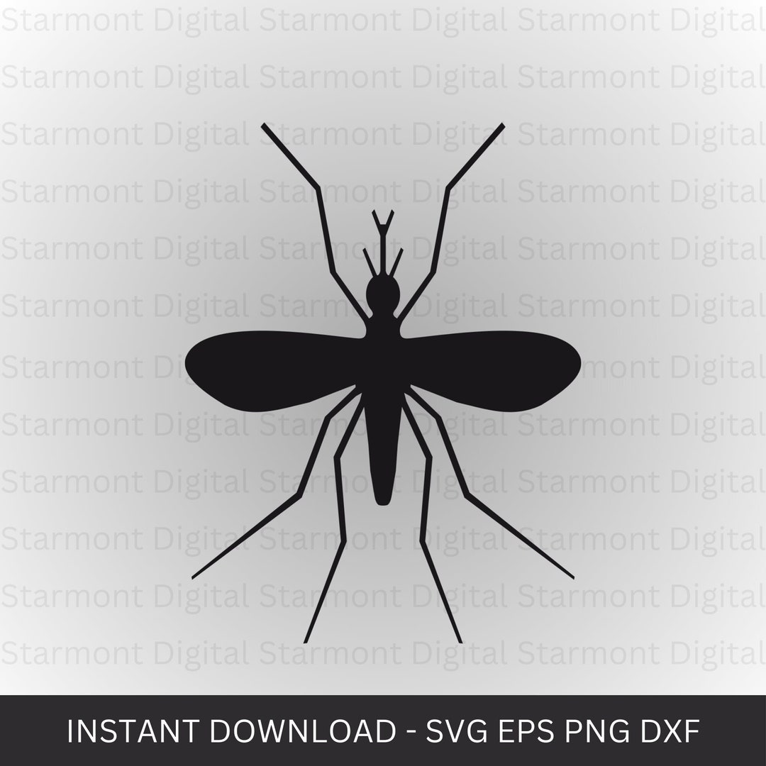 Mosquito Silhouette SVG, Cut Files for Cricut, Clip Art Silhouette ...