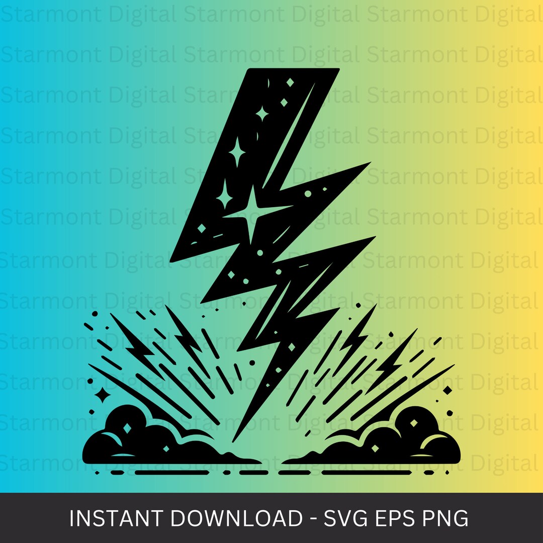Lightning Svg Bundle, Lightning Bolt Svg, Flash Svg, Lightning Clipart ...