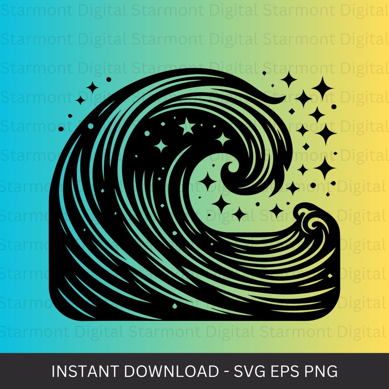 WAVE SVG, Wave Bundle Svg, Wave Cut Files, Wave Clipart, Wave Cricut ...