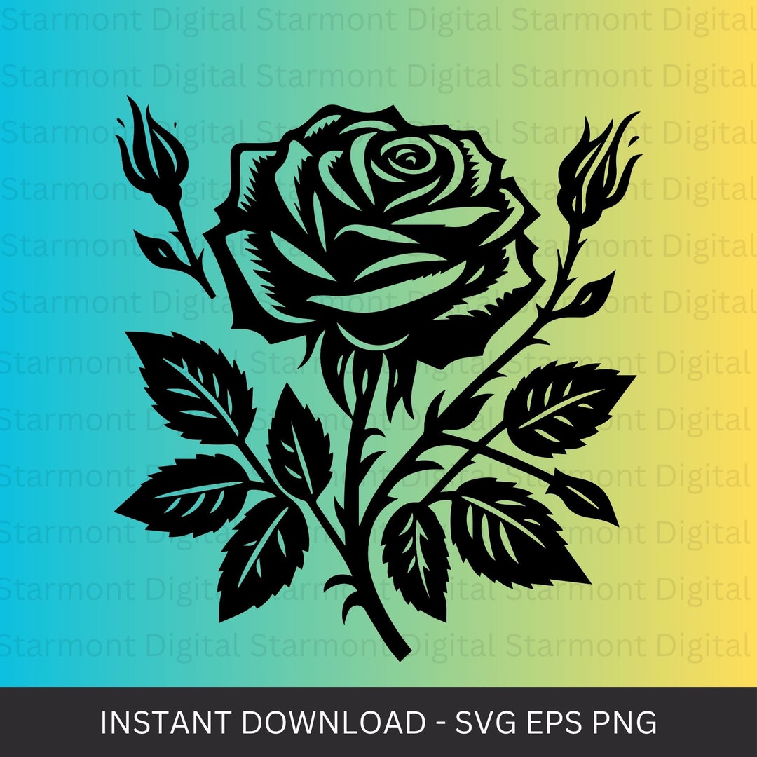 Rose SVG, Roses SVG, Cut File, Commercial Use, Roses Template SVG, Rose ...