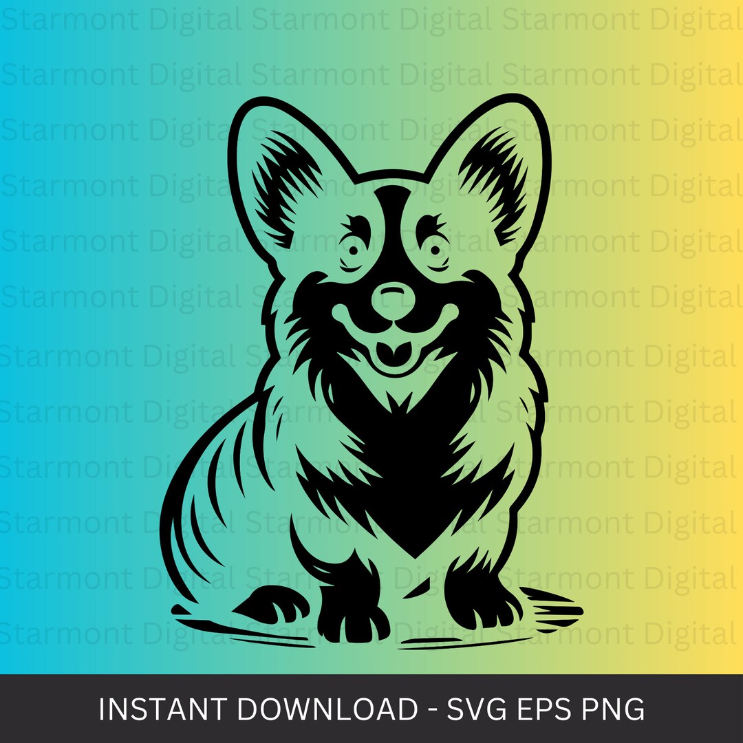 Corgi SVG, Corgi Clipart, Corgi Cut Files, Corgi Silhouette, Cute Puppy ...