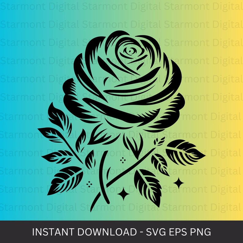 Rose SVG, Roses SVG, Cut File, Commercial Use, Roses Template SVG, Rose ...