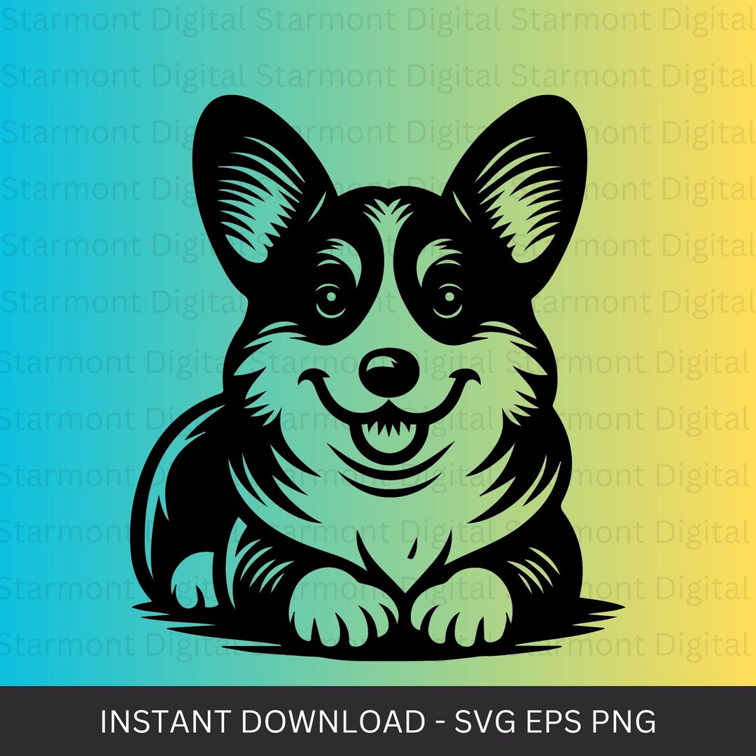 Corgi SVG, Corgi Clipart, Corgi Cut Files, Corgi Silhouette, Cute Puppy ...