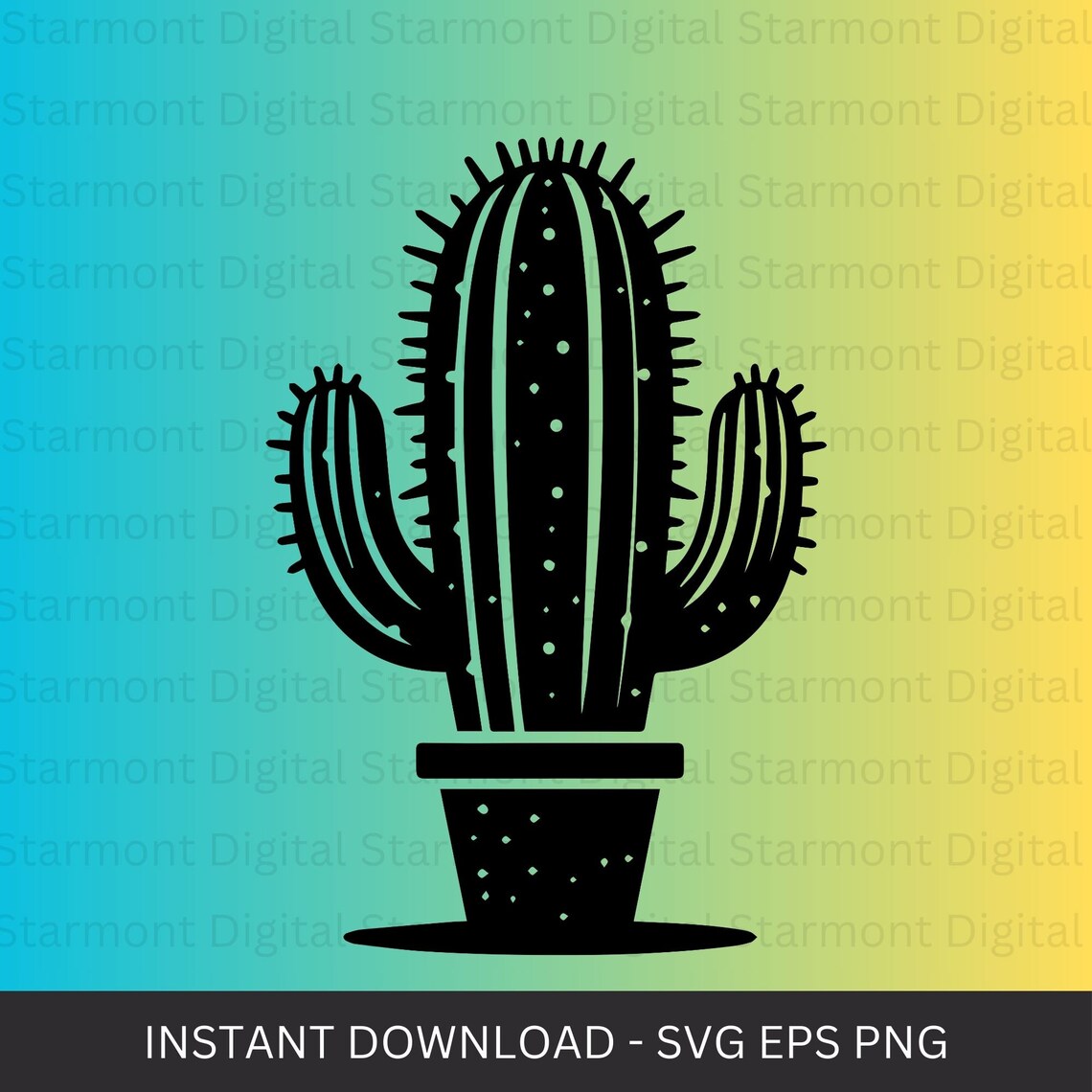 Cactus SVG, Cactus Svg Files for Cricut, Cactus Svg Bundle, PNG, DXF ...
