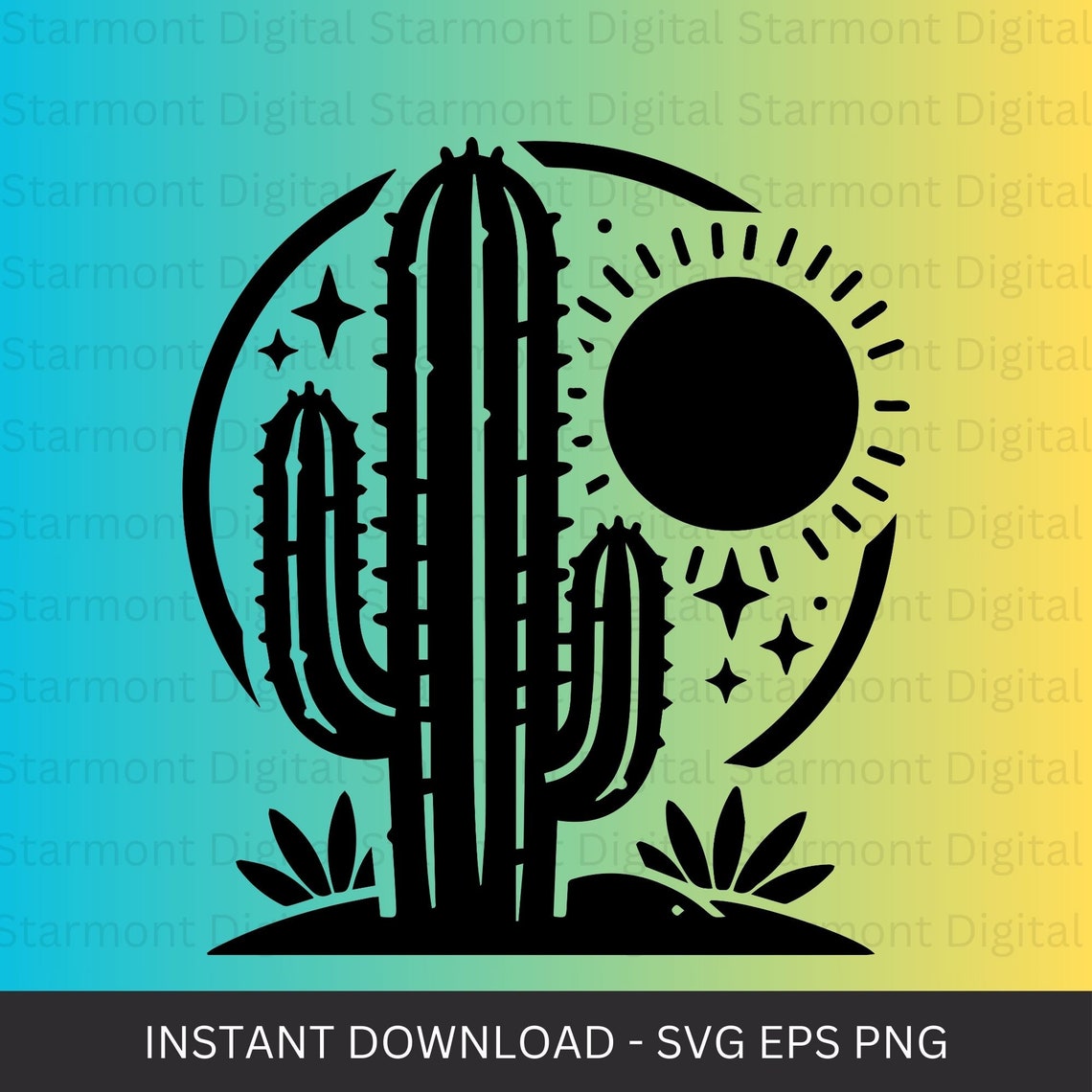 Cactus SVG, Cactus Svg Files for Cricut, Cactus Svg Bundle, PNG, DXF ...