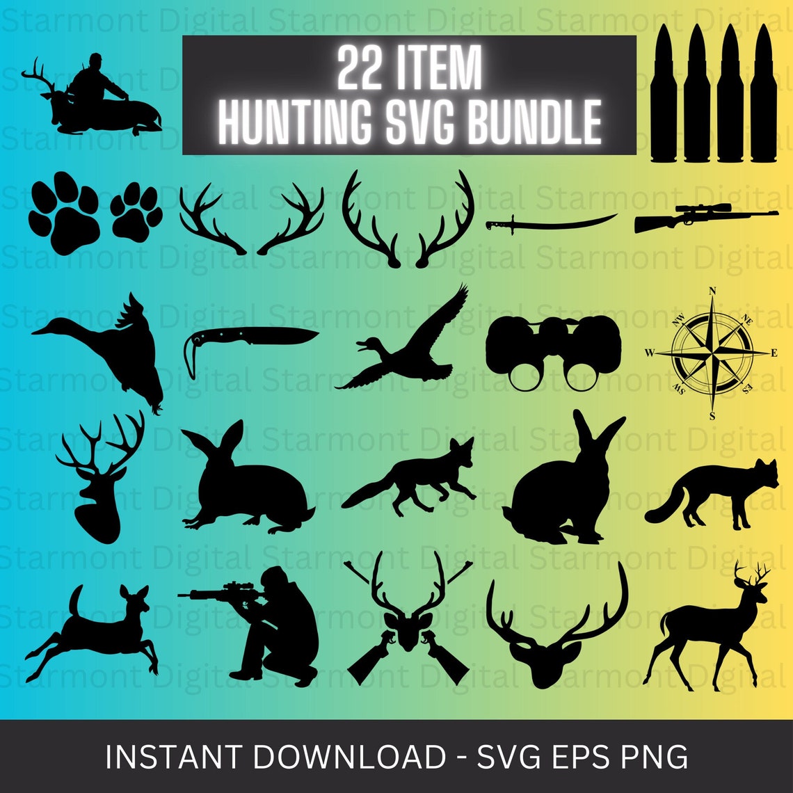 Hunting Svg Bundle, Hunter Svg, Deer Hunting Svg, Hunting Season SVG ...
