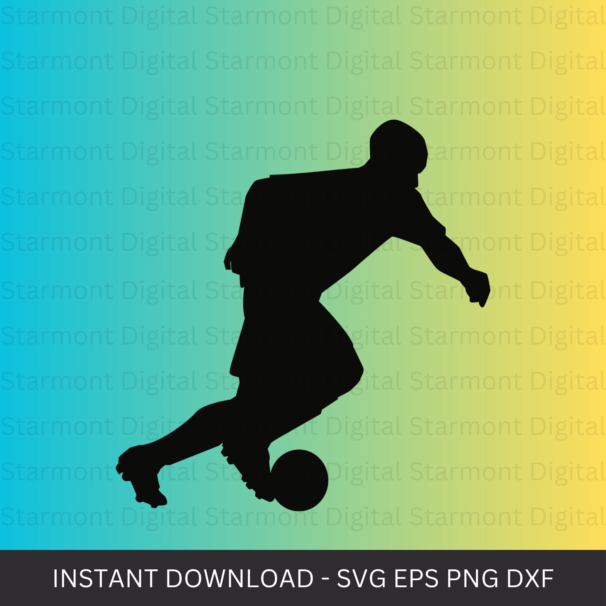 Soccer SVG, Football Action SVG, Cut Files for Cricut, Clip Art ...