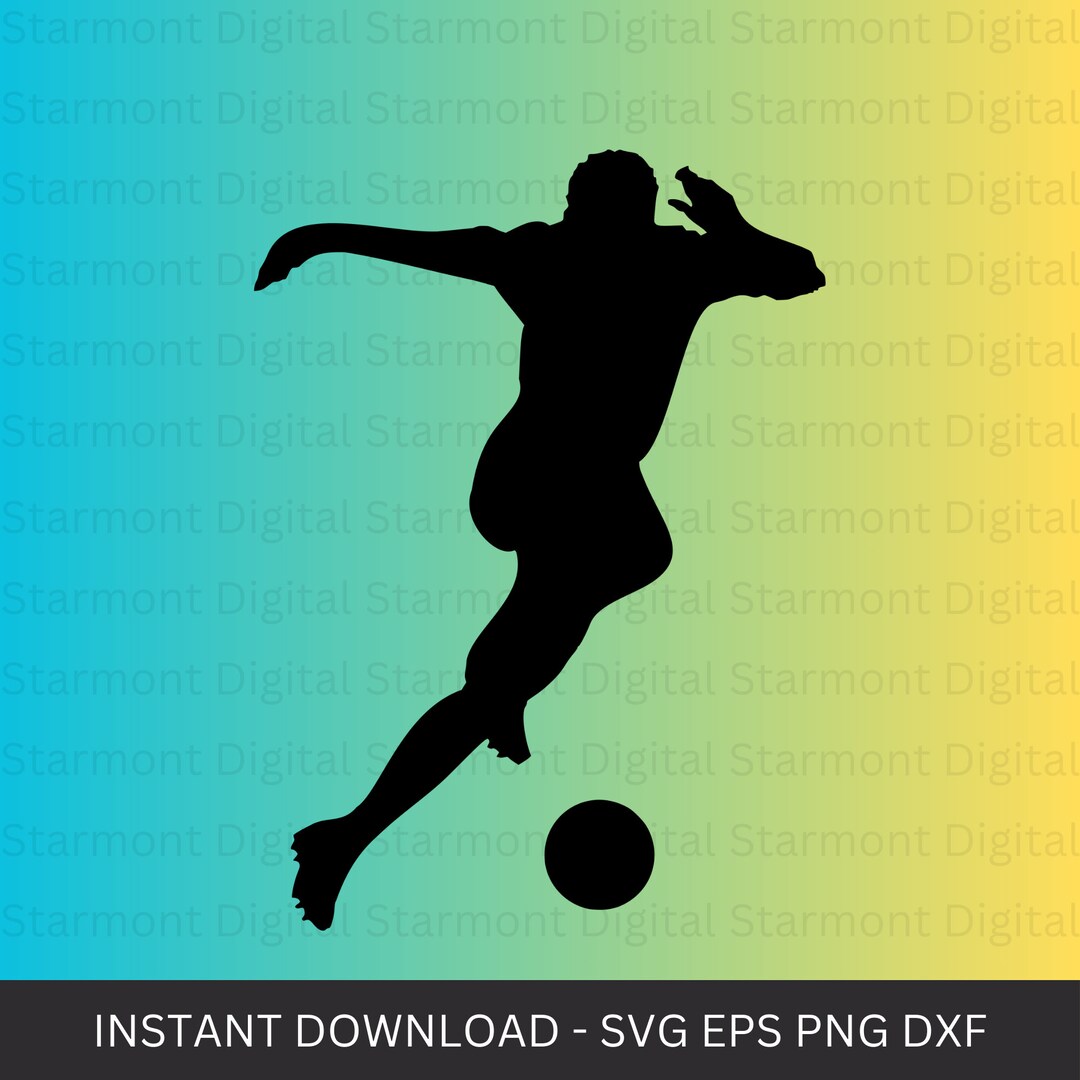 Soccer SVG, Football Action SVG, Cut Files for Cricut, Clip Art ...