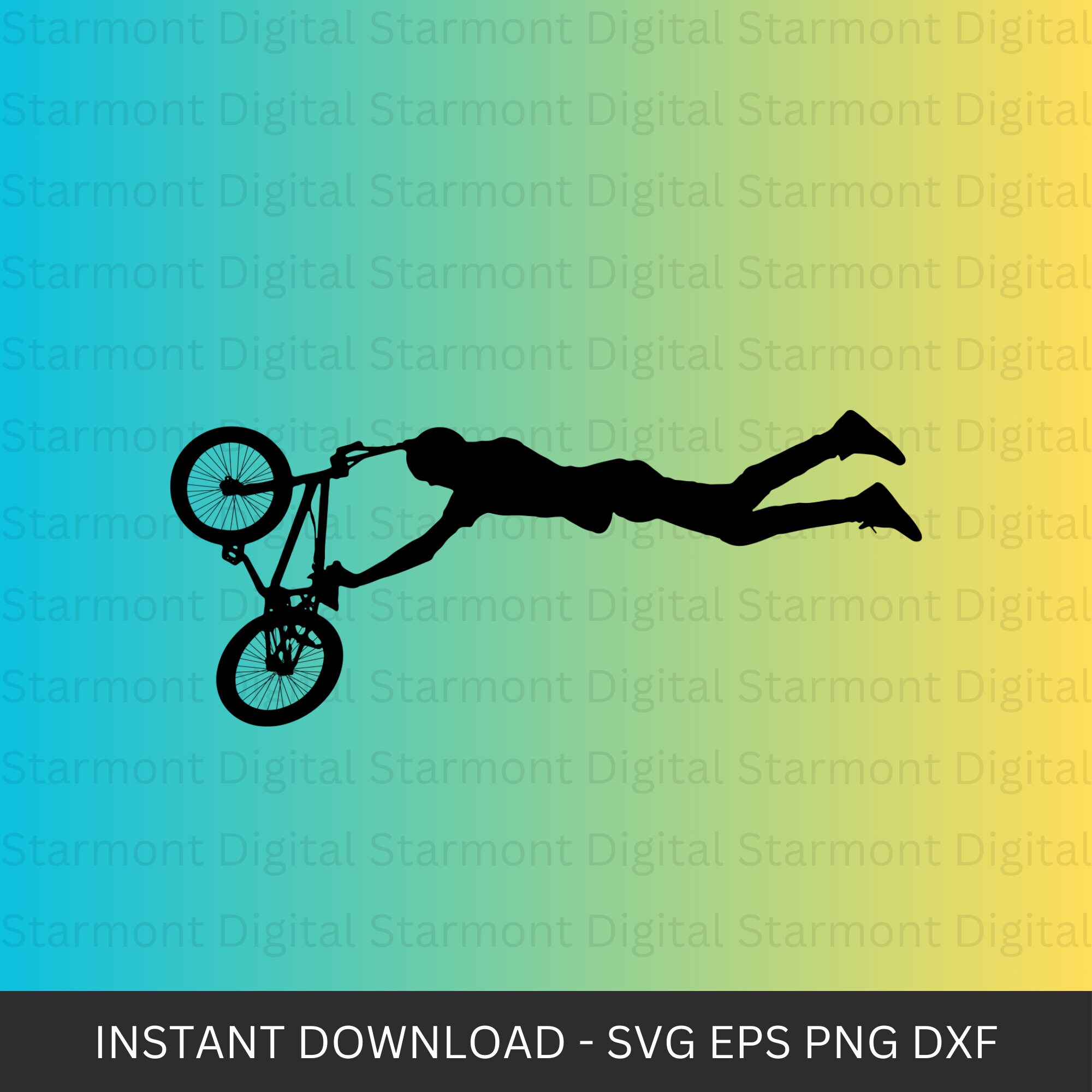BMX SVG, Cut Files for Cricut, Clip Art Silhouette, Bmx Action SVG ...