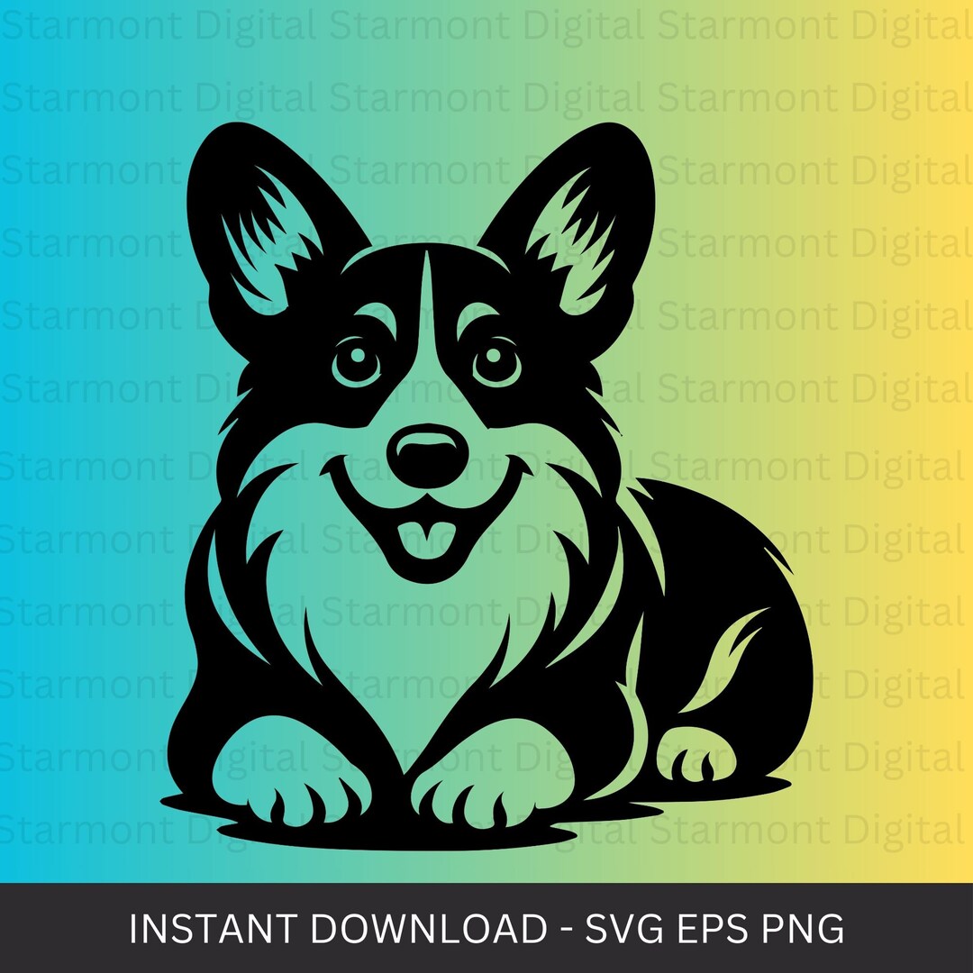Corgi SVG, Corgi Clipart, Corgi Cut Files, Corgi Silhouette, Cute Puppy ...