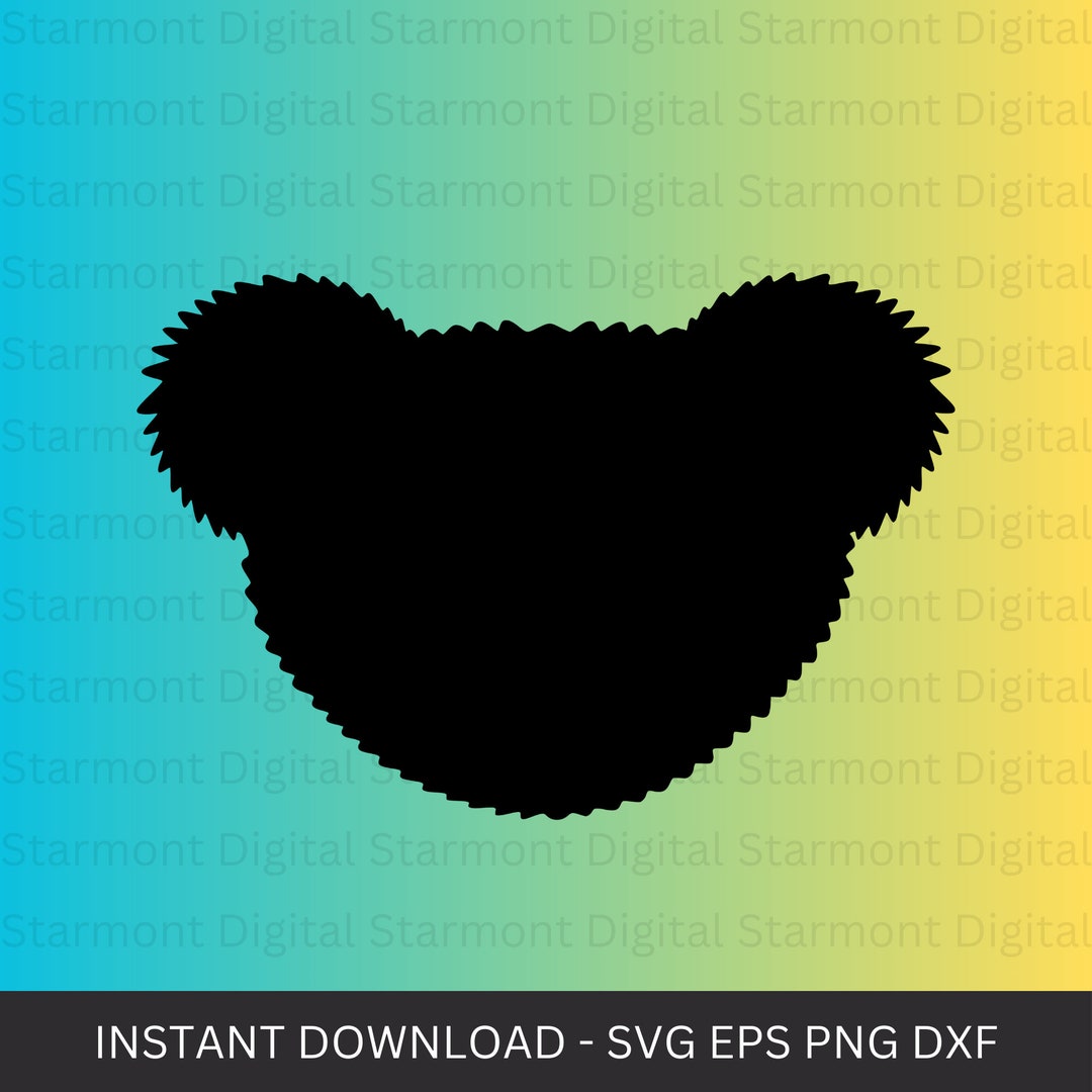Koala Face Silhouette SVG, Cut Files for Cricut, Clip Art Silhouette ...