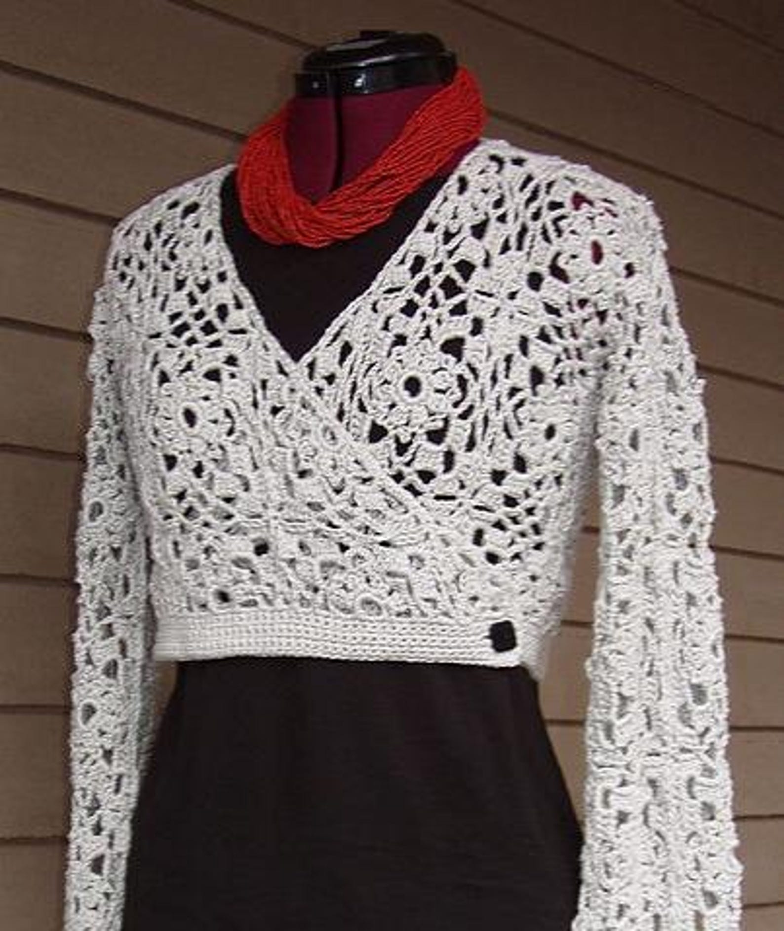 Crochet Bolero Pattern, Squares Motif Lace Cardigan (PDF) - Etsy