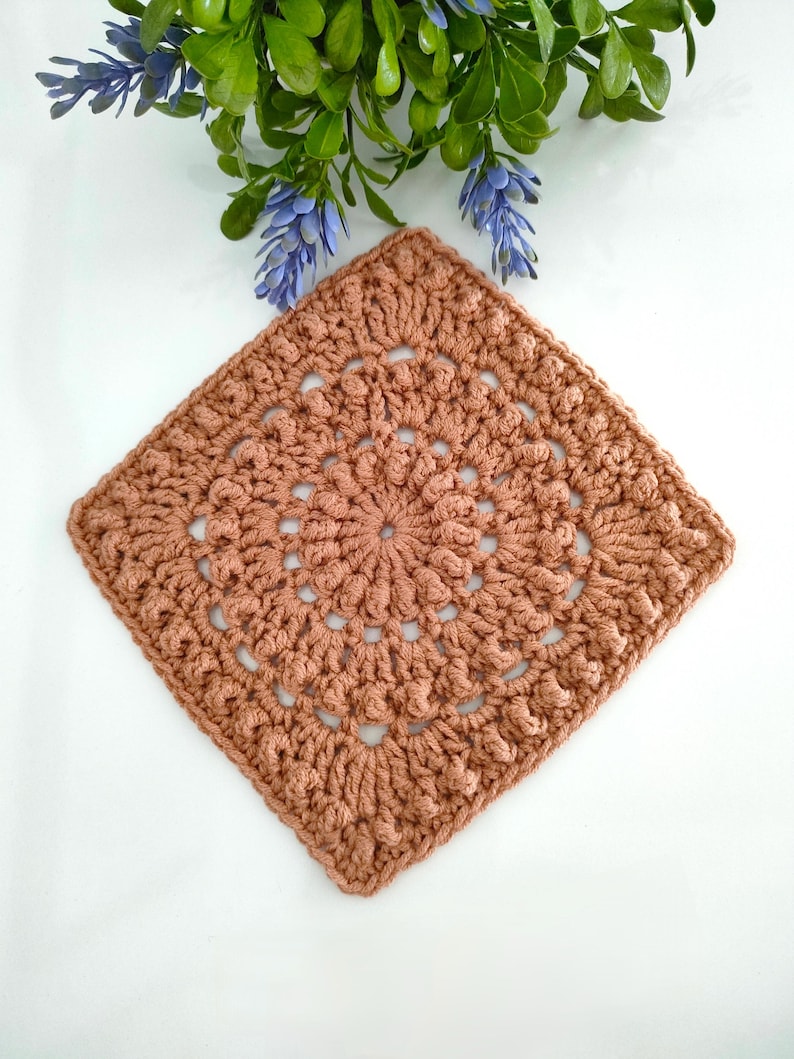 Crochet Pattern Granny Square Textured Motif for Blanket PDF Download - Etsy