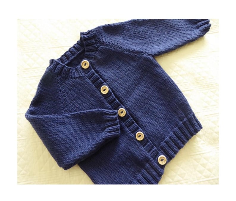 Baby Cardigan Knitting Pattern Kids Boys Cardigan Jacket PDF Instant ...