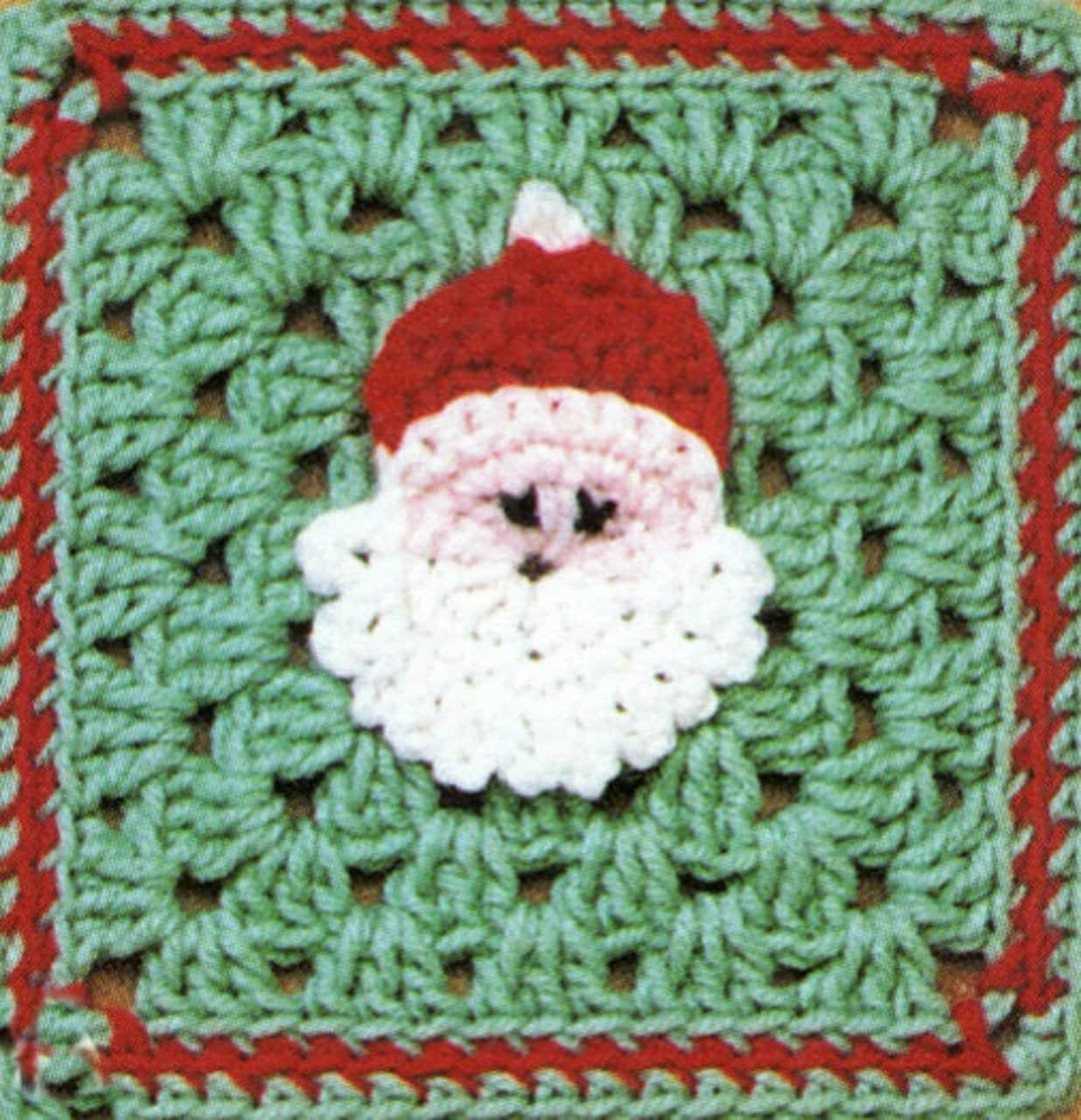 Granny Square Crochet Pattern Easy Crochet Christmas Square - Etsy
