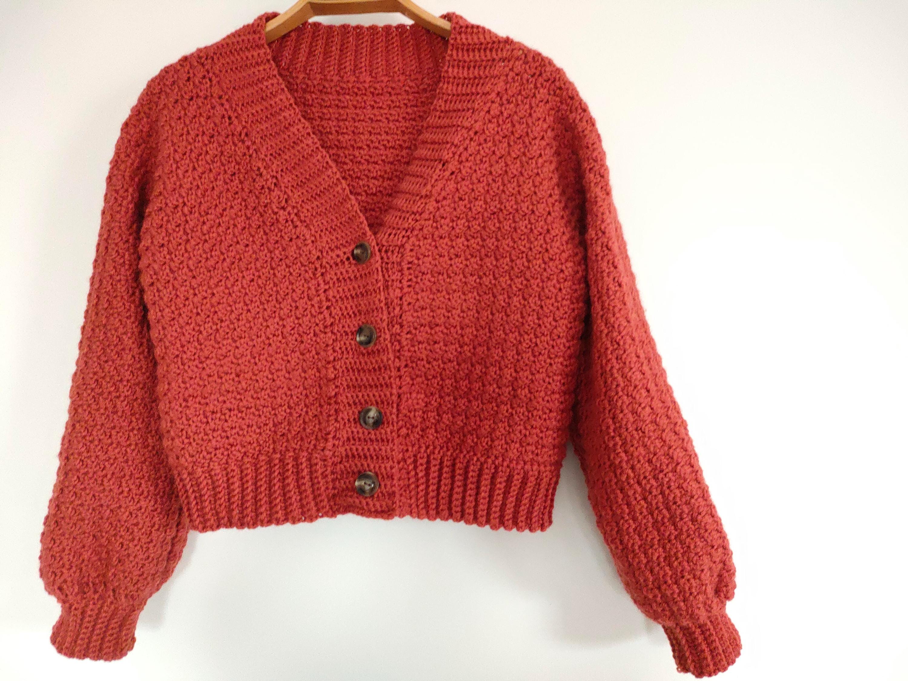Crochet Cardigan Pattern: Easy Textured Cropped Jacket (PDF Download ...