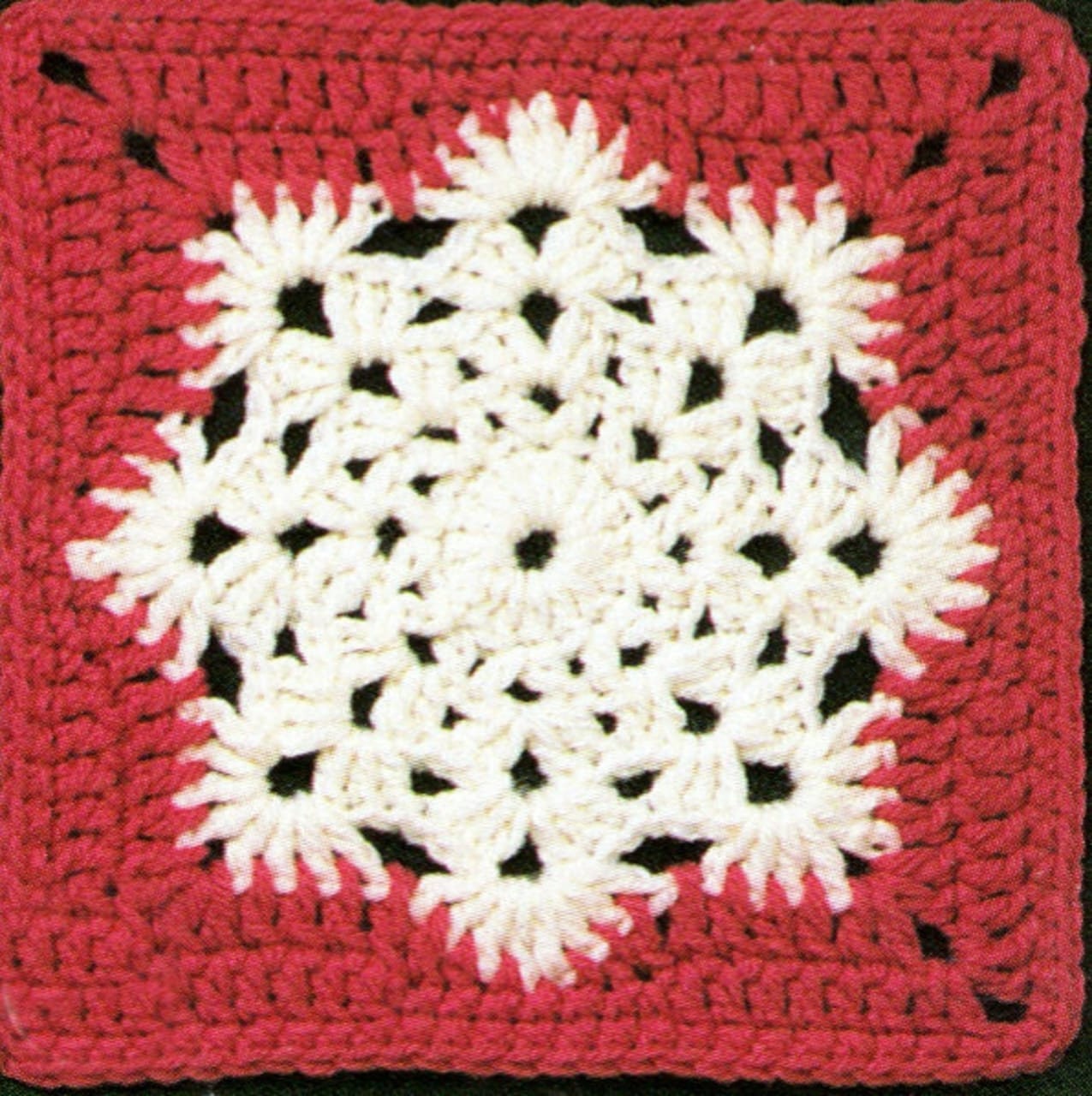 Granny Square Crochet Pattern, Easy Crochet Christmas Square Crochet ...