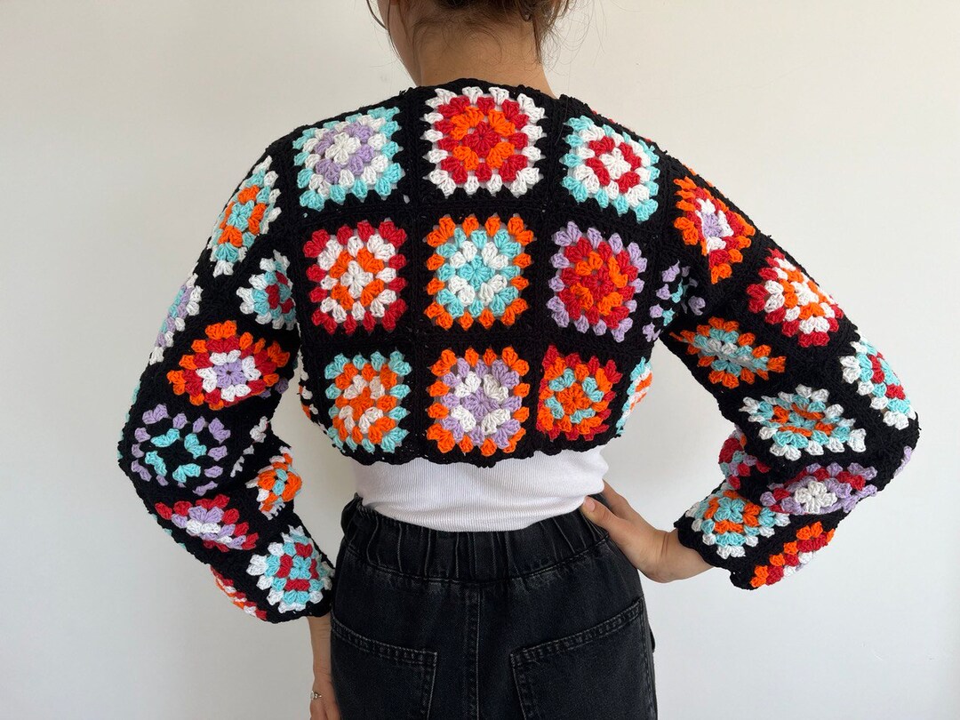 Crochet Bolero Pattern, Granny Square Shrug, Cardi (PDF Download) - Etsy