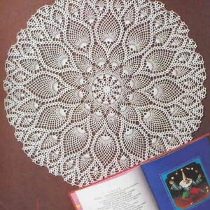 Doily Crochet Pattern Vintage Pattern 20 Inch Decor Table Instant ...